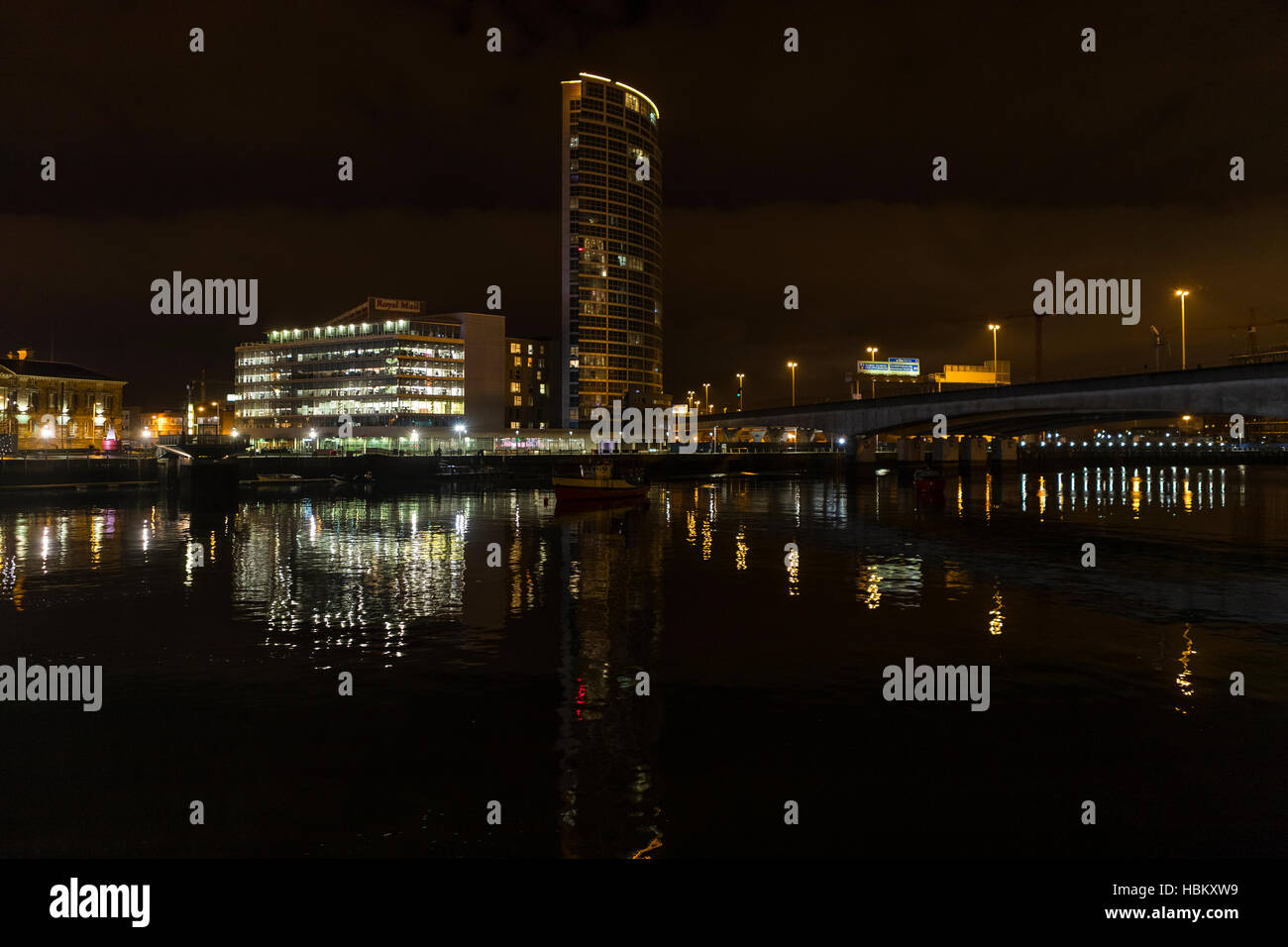 The Obel building at night, Belfast, Northern Ireland Stock Photo - Alamy