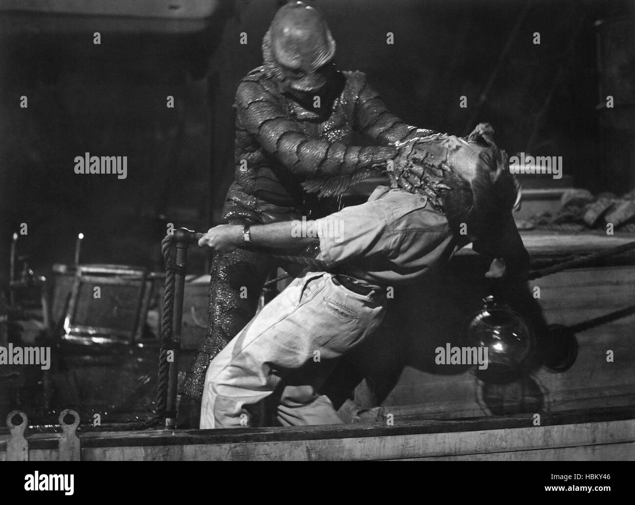 CREATURE FROM THE BLACK LAGOON, Ben Chapman, Whit Bissell, 1954 Stock ...