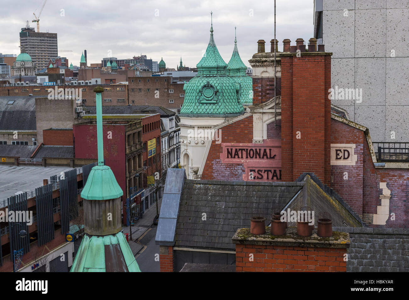The National Grande Café, café bar, Belfast, Northern Ireland Stock ...