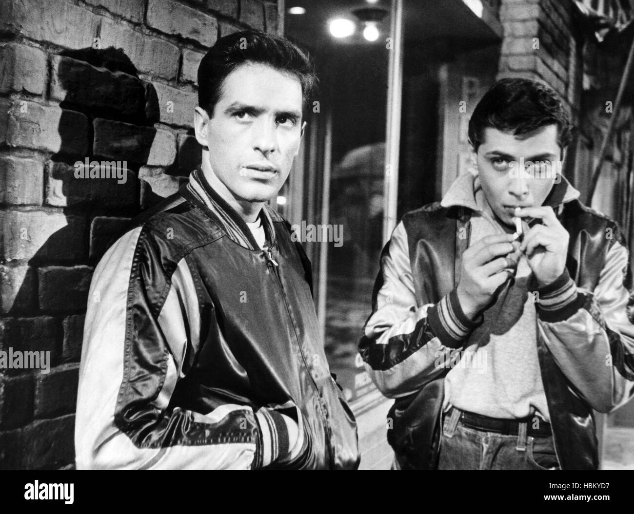 CRIME IN THE STREETS, John Cassavetes, Mark Rydell, 1956 Stock Photo ...