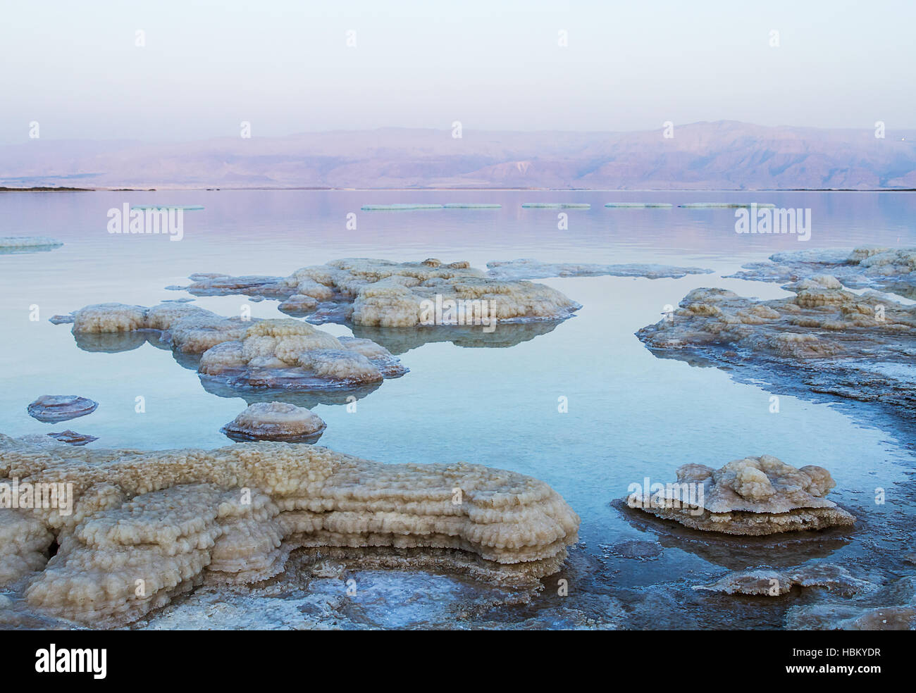Beautiful photo coast of the Dead Sea , Israel . Bokeh Stock Photo - Alamy