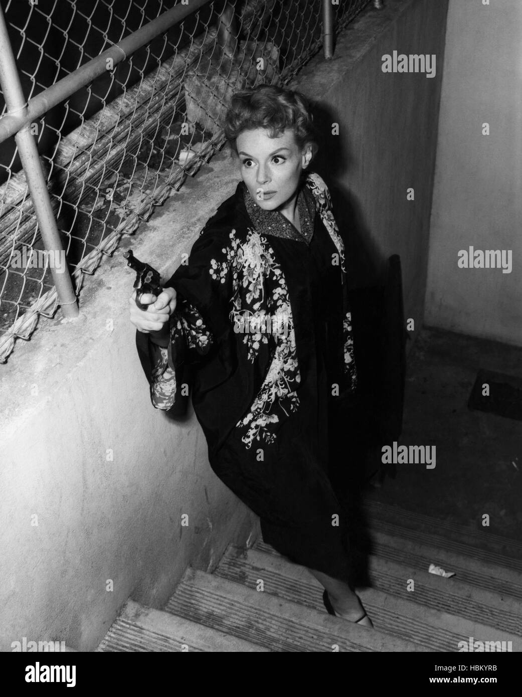 THE CRIMSON KIMONO, Jaclynne Greene, 1959 Stock Photo - Alamy