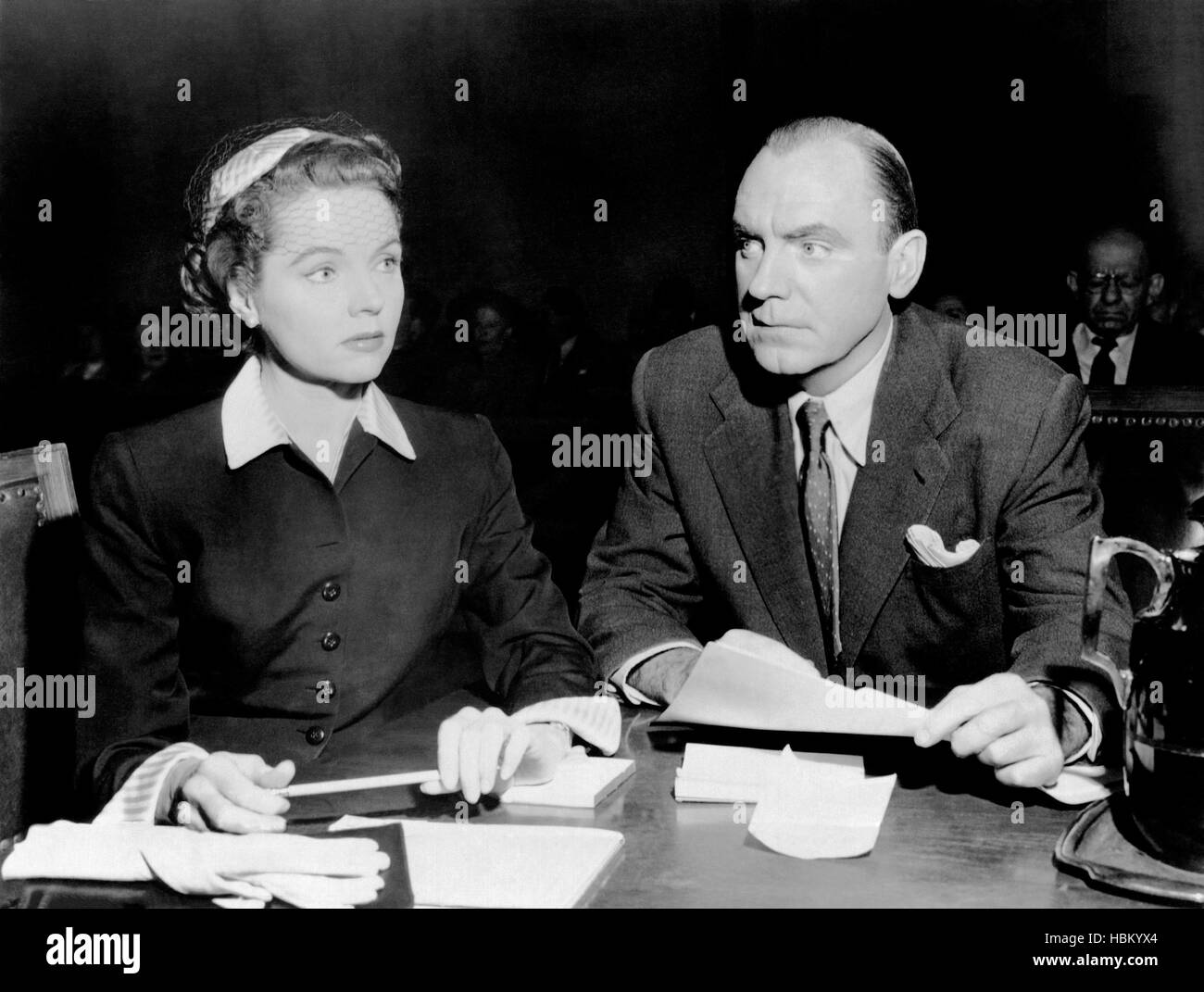 CRIMINAL LAWYER, from left, Jane Wyatt, Pat O'Brien, 1951 Stock Photo ...