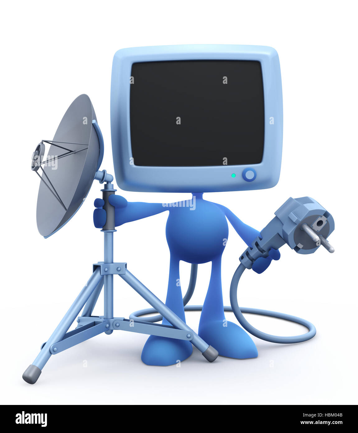 Next Generation of a Home TV - Self-Plugging System Stock Photo - Alamy