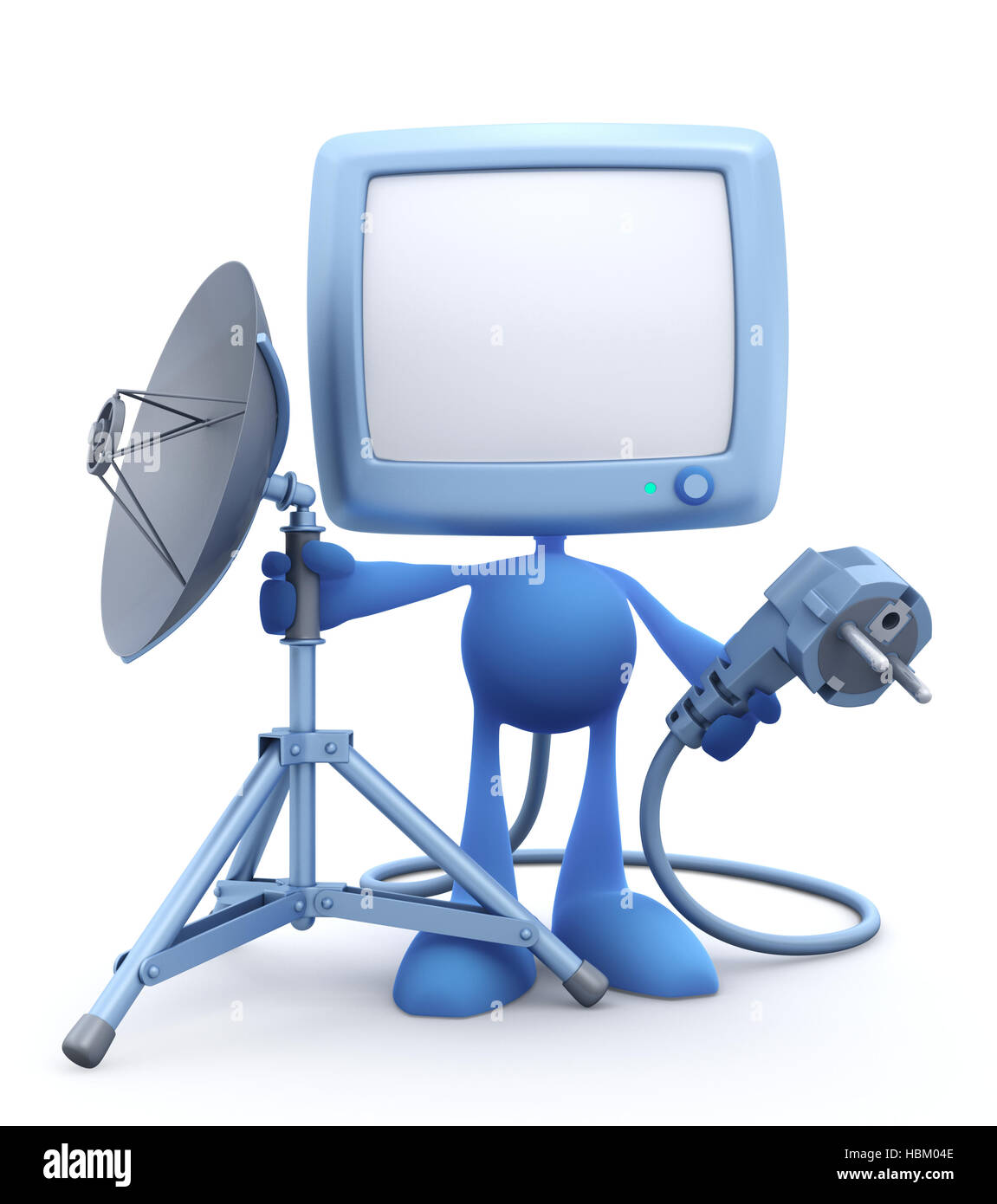 Next Generation of a Home TV - Self-Plugging System Stock Photo - Alamy