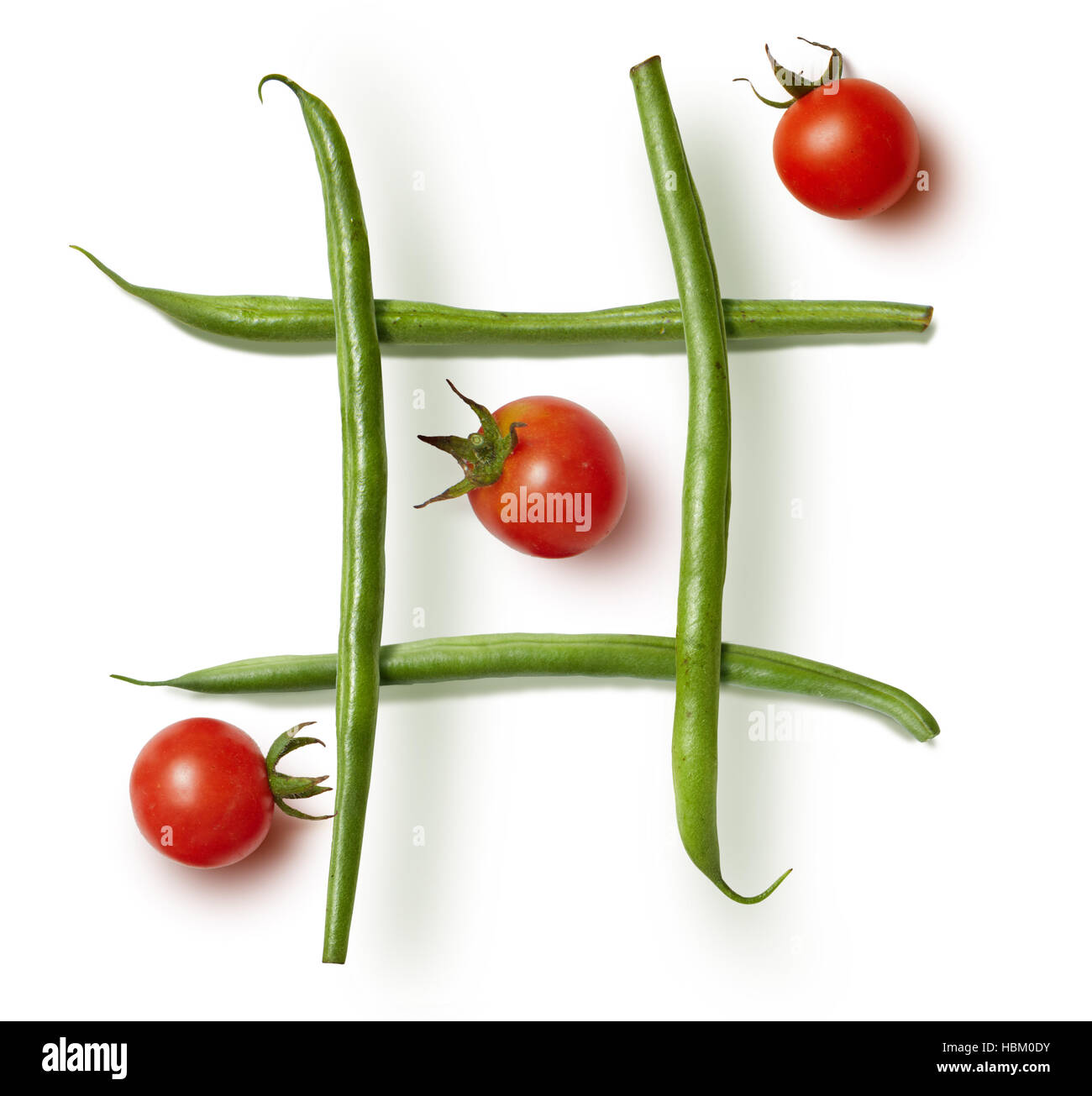 Food game Tic-tac-toe Stock Photo - Alamy