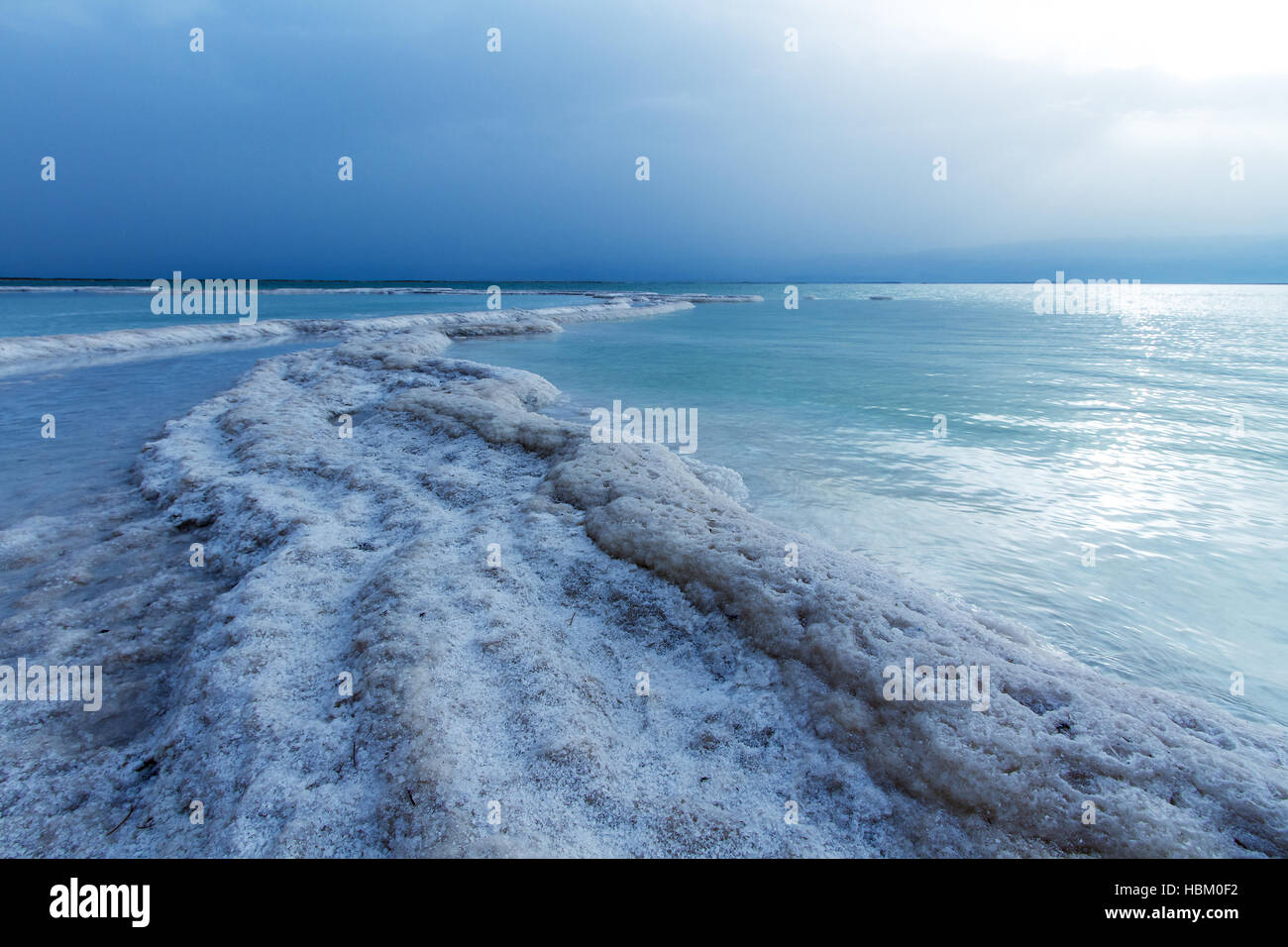 Beautiful photo coast of the Dead Sea , Israel . Bokeh Stock Photo - Alamy