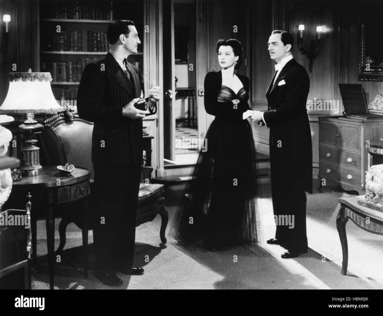 CROSSROADS, from left: Basil Rathbone, Hedy Lamarr, William Powell ...