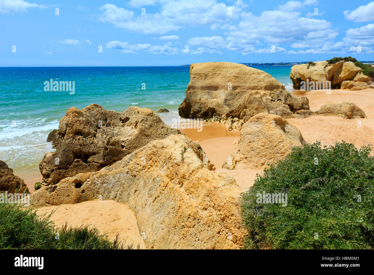 Albufeira beach (Algarve, Portugal Stock Photo - Alamy