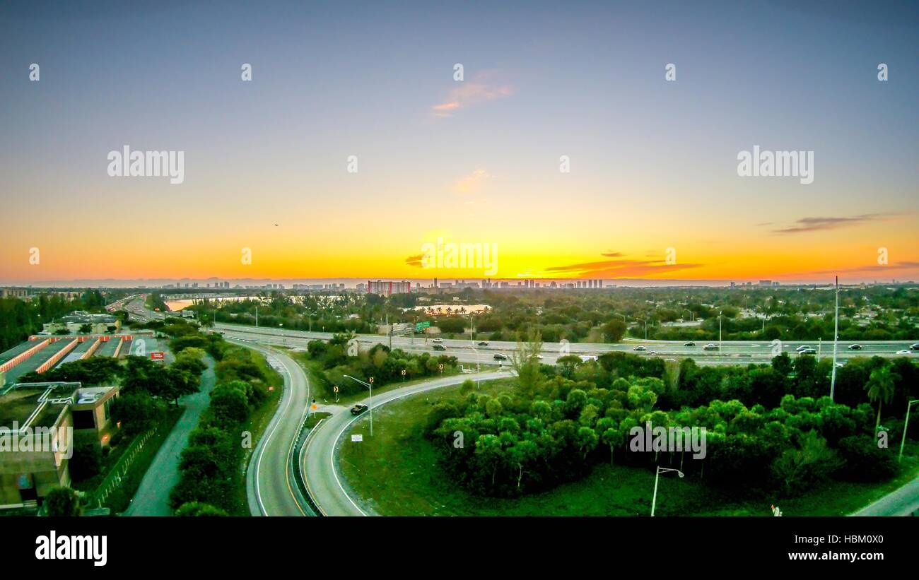 Florida sunrise aerial hi-res stock photography and images - Alamy