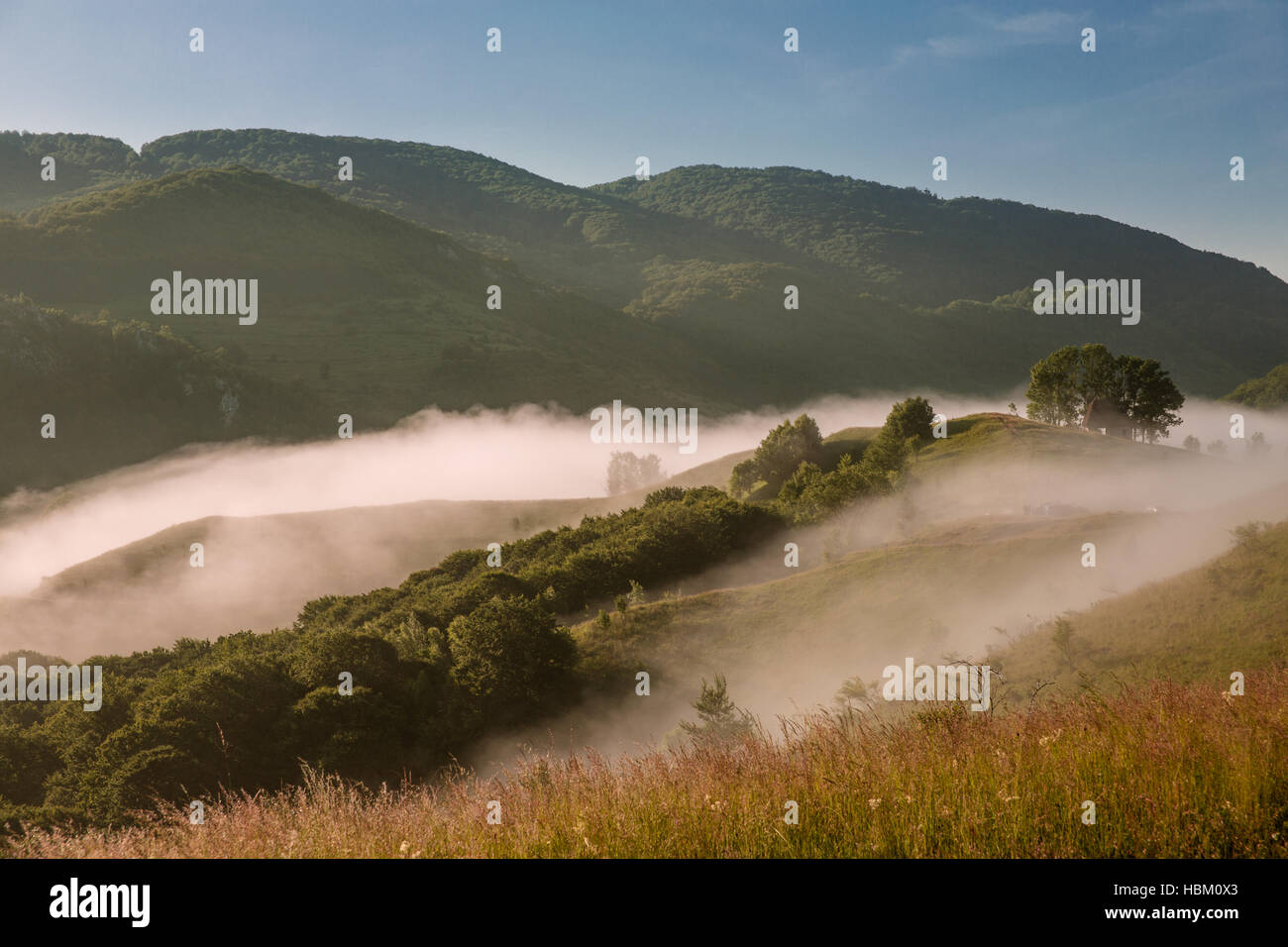 Misty rain landscape hi-res stock photography and images - Alamy