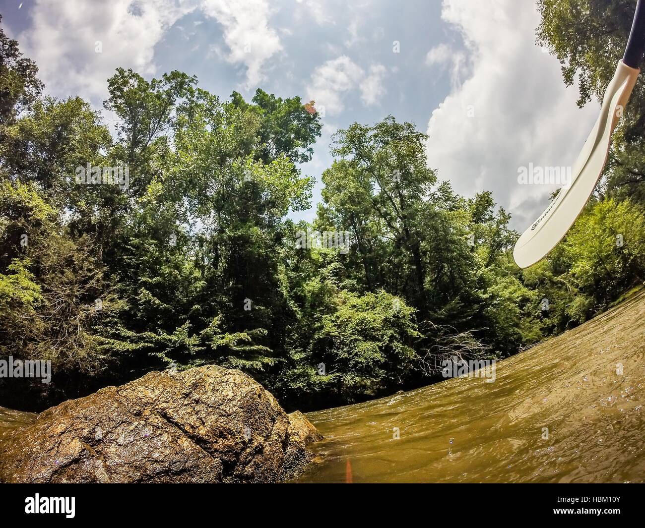 Canoe on river in mountains hi-res stock photography and images - Alamy