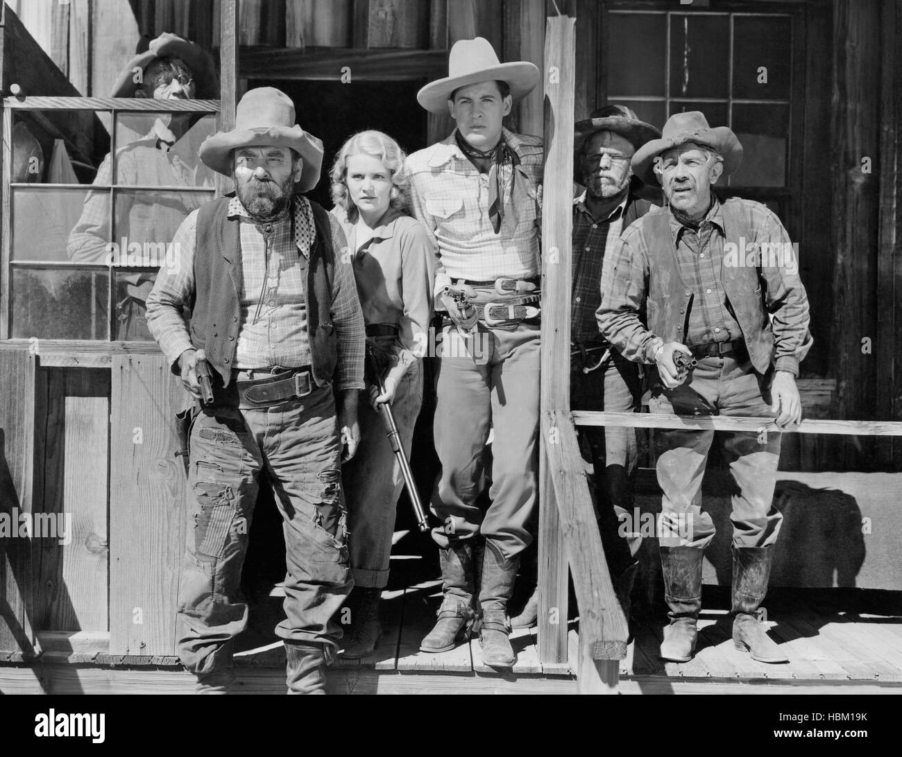 DANGER VALLEY, second, third, fourth and fifth from left: Frank LaRue ...
