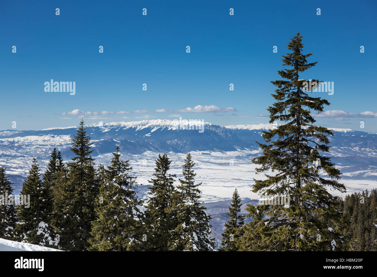 Winter scene in Poiana Brasov Stock Photo - Alamy