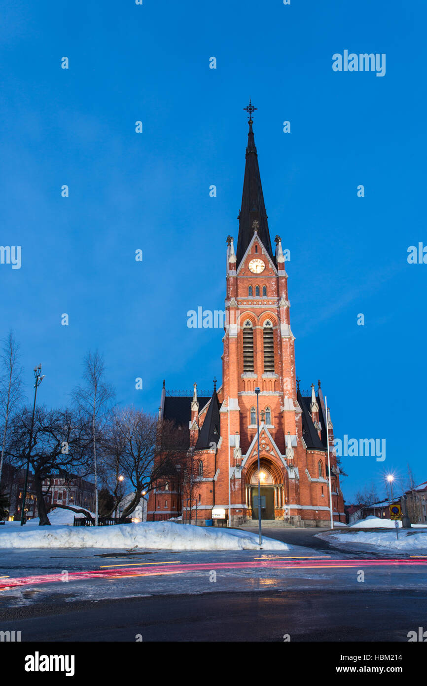Church in Lulea, Sweden Stock Photo - Alamy
