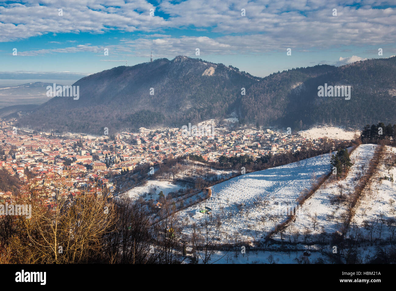 Brasov romania snow hi-res stock photography and images - Alamy