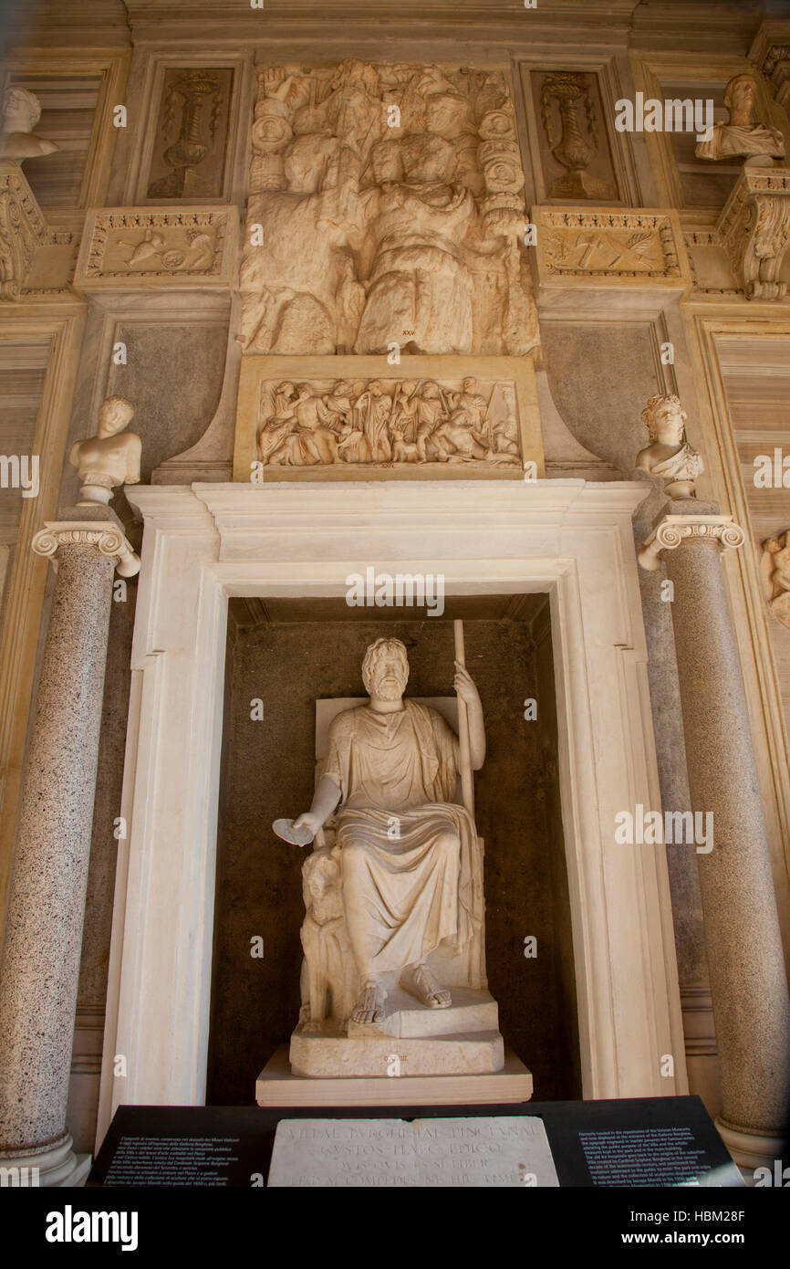 Villa Borghese, Rome, Italy, museum and gallery, Roman statue Stock ...