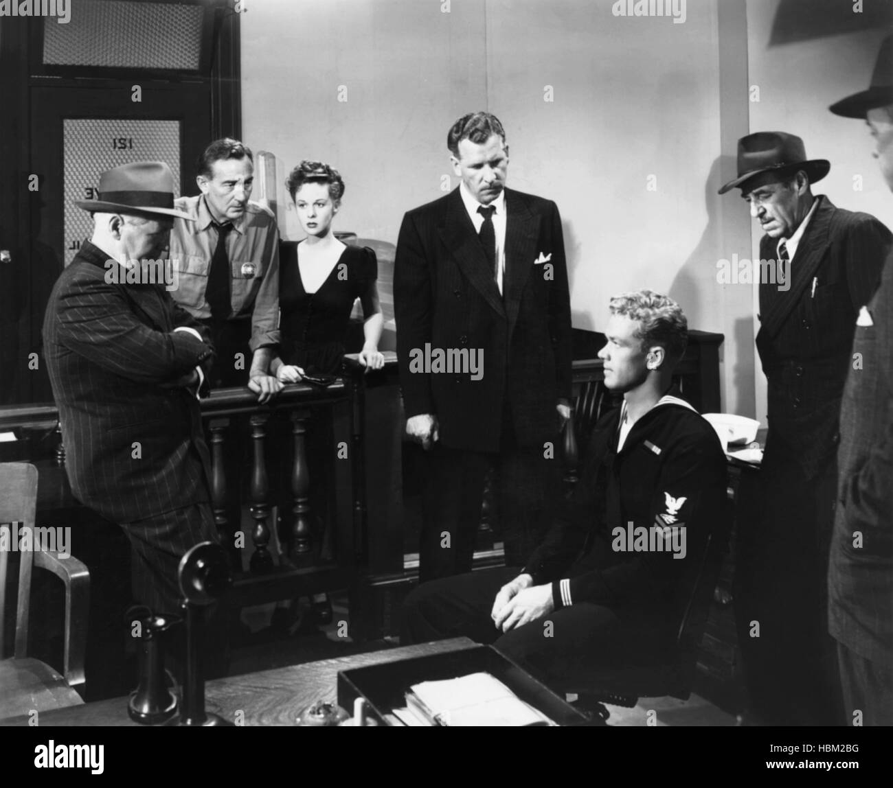 DEADLINE AT DAWN, from left, Joseph Crehan, Paul Lukas, Susan Hayward ...