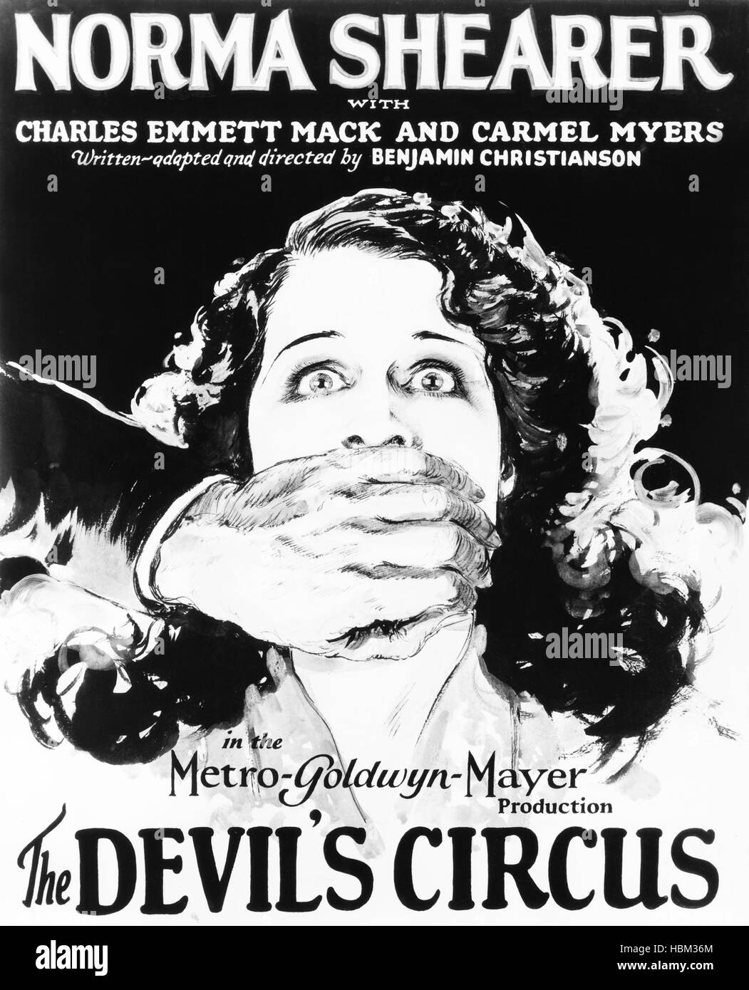 THE DEVIL'S CIRCUS, US poster, Norma Shearer, 1926 Stock Photo - Alamy