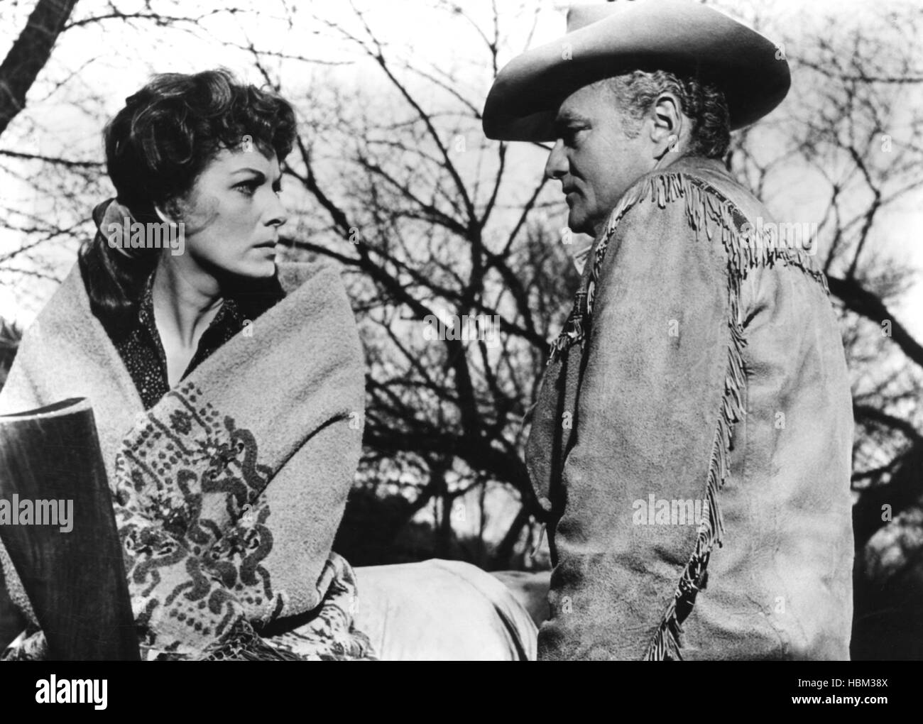 THE DEADLY COMPANIONS (aka TRIGGER HAPPY), from left: Maureen O'Hara ...