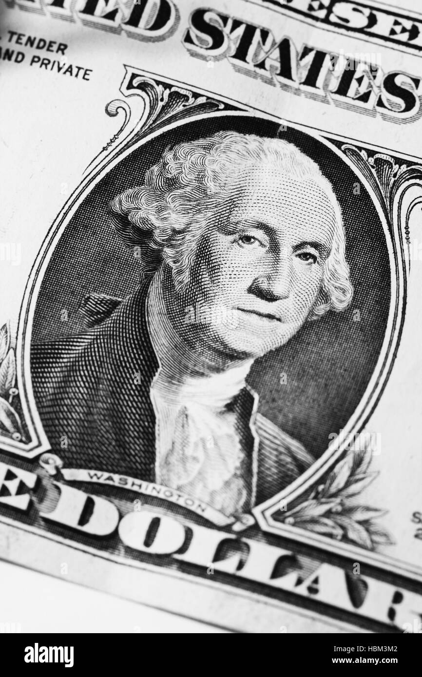 One dollar note united states Black and White Stock Photos & Images - Alamy