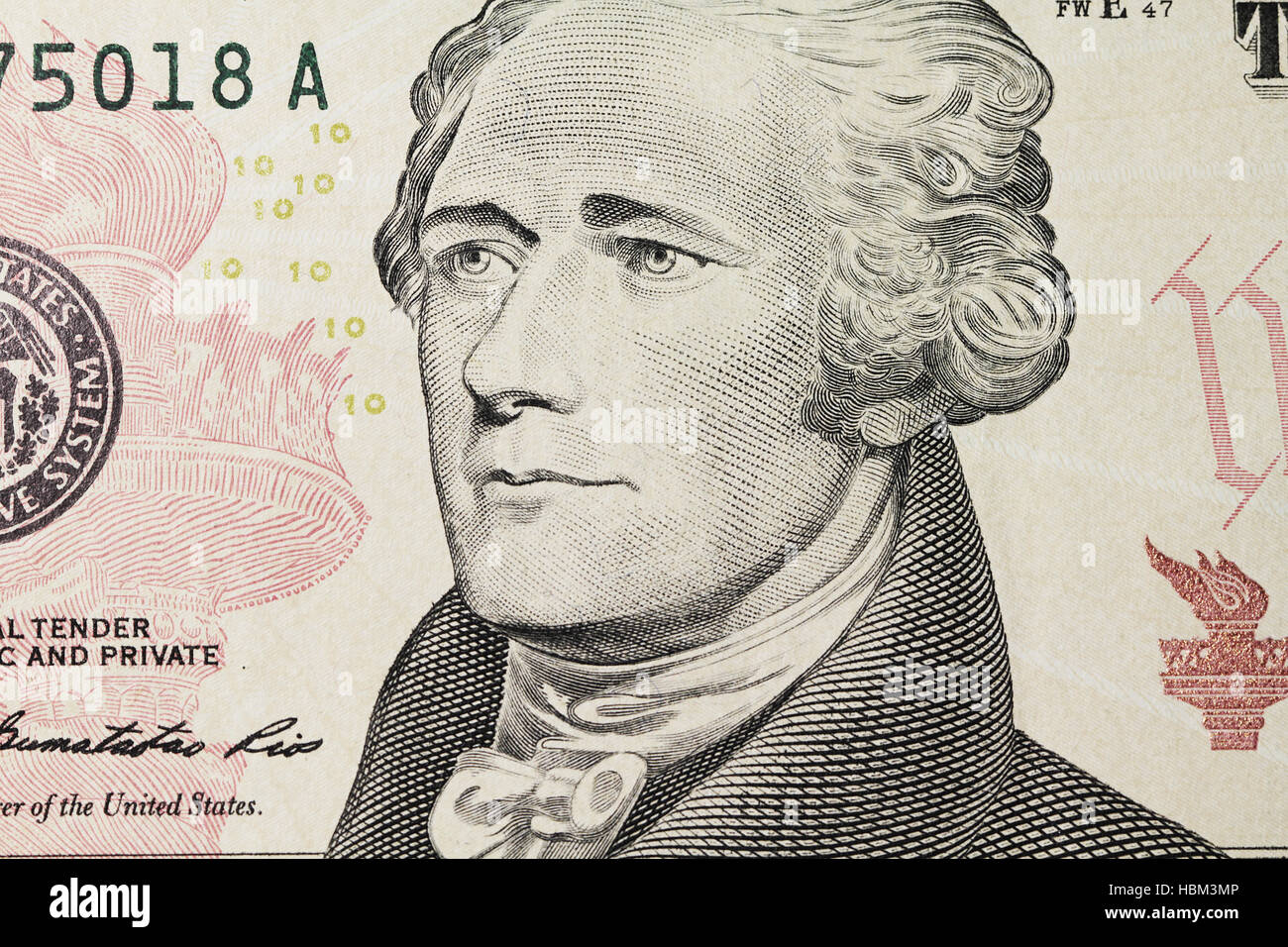 Alexander hamilton's portrait hi-res stock photography and images - Alamy