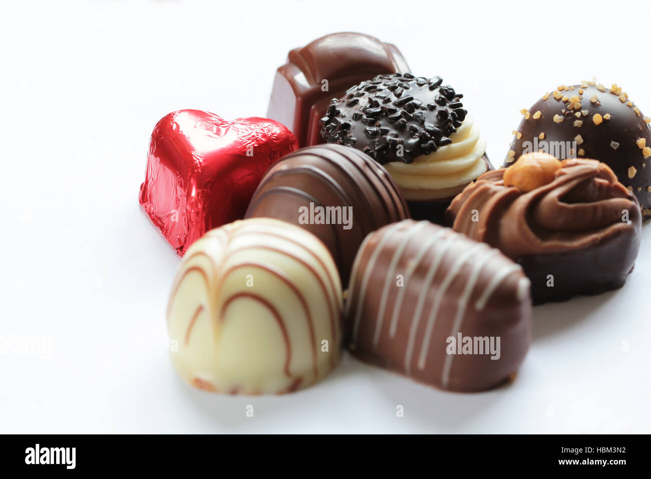Assortment fine chocolate candies hi-res stock photography and images ...