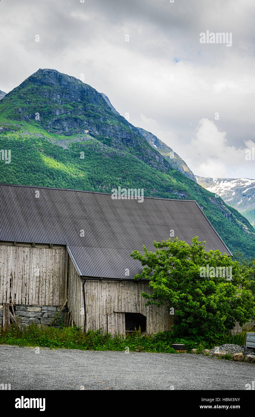 Old barn in Norway Stock Photo - Alamy
