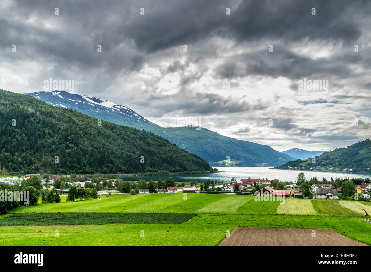 Beautiful landscape in Loen Stock Photo - Alamy