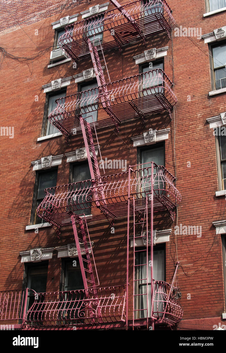 External fire escape staircase Stock Photo - Alamy