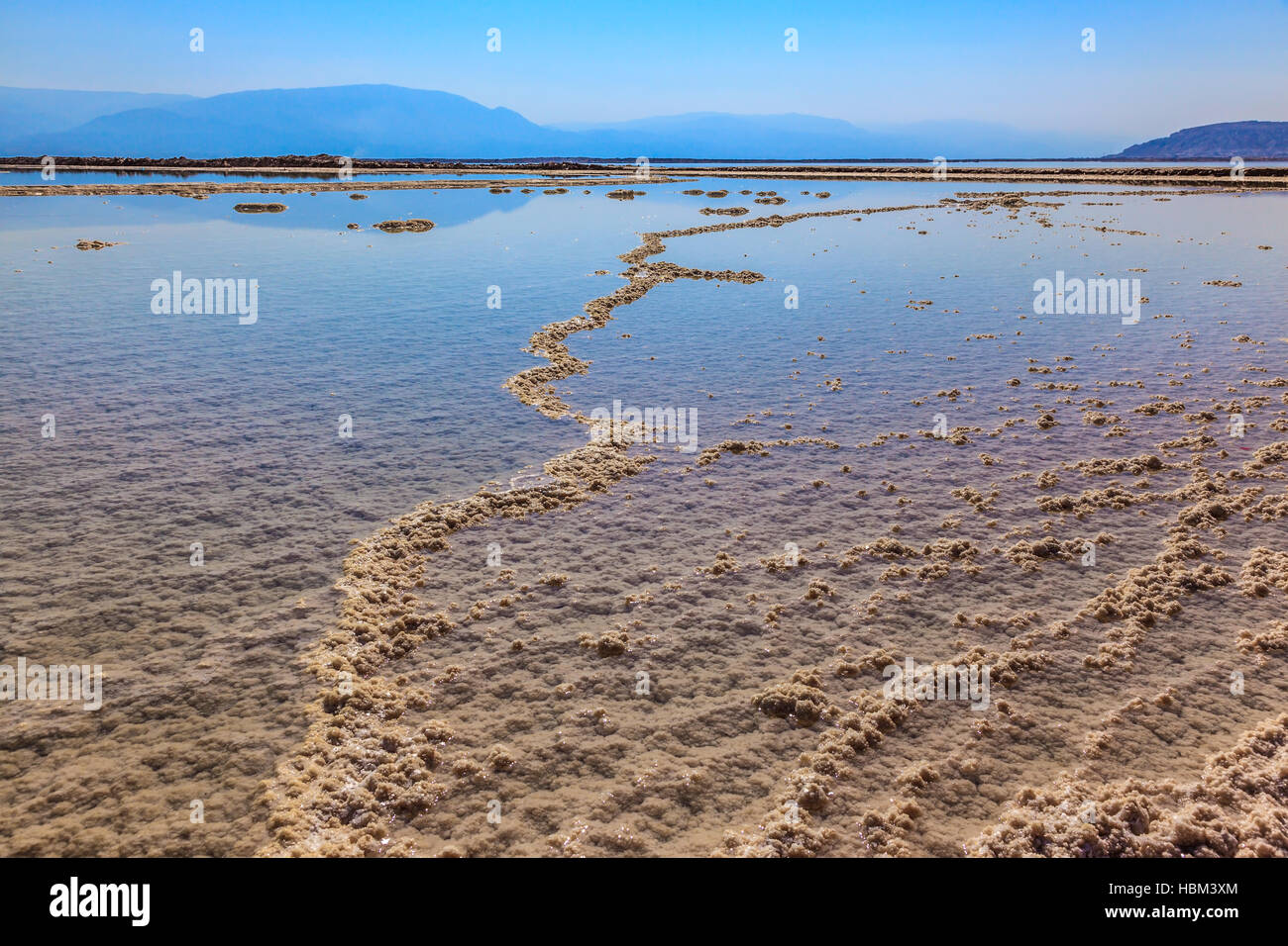 Path from the evaporated salt Stock Photo - Alamy