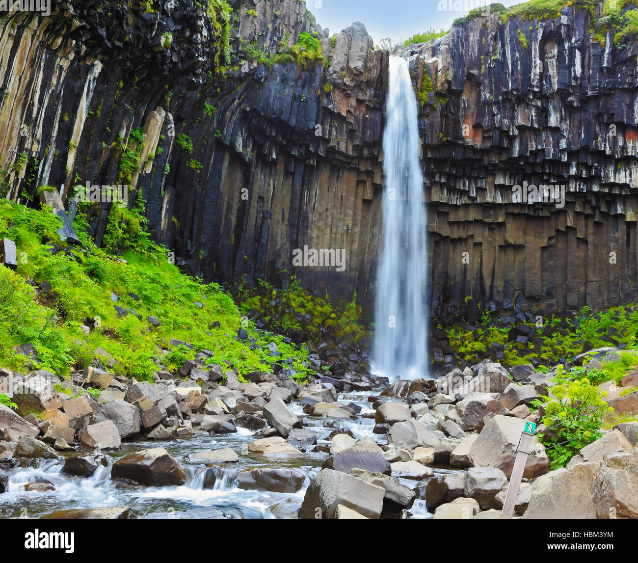 Black basalt columns Stock Photo - Alamy