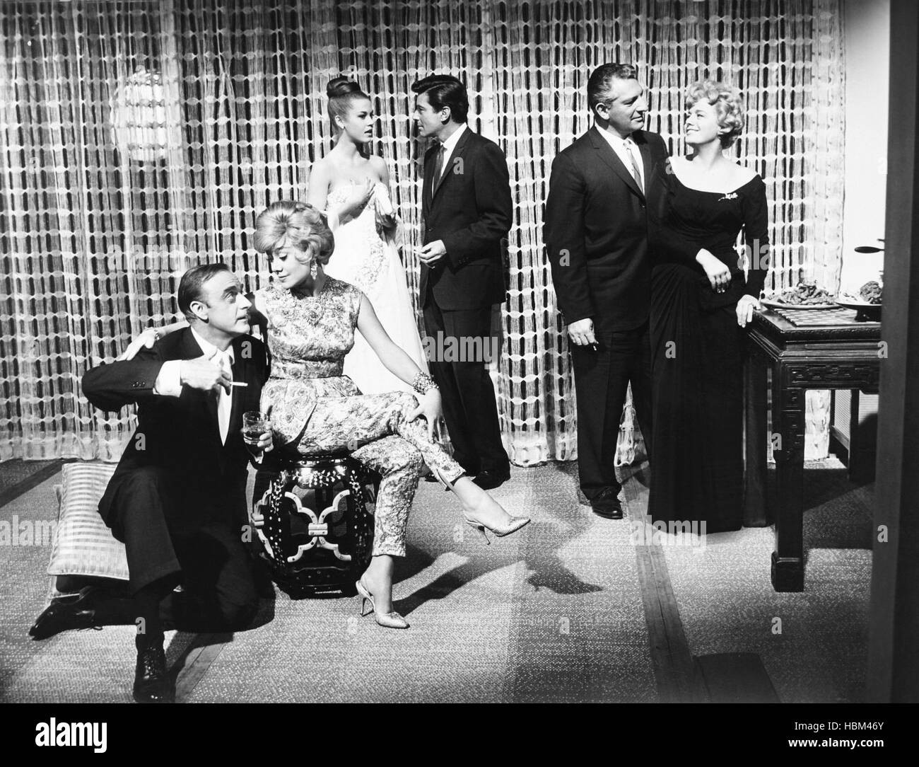 THE CHAPMAN REPORT, from left, John Dehner, Glynis Johns, Jane Fonda ...