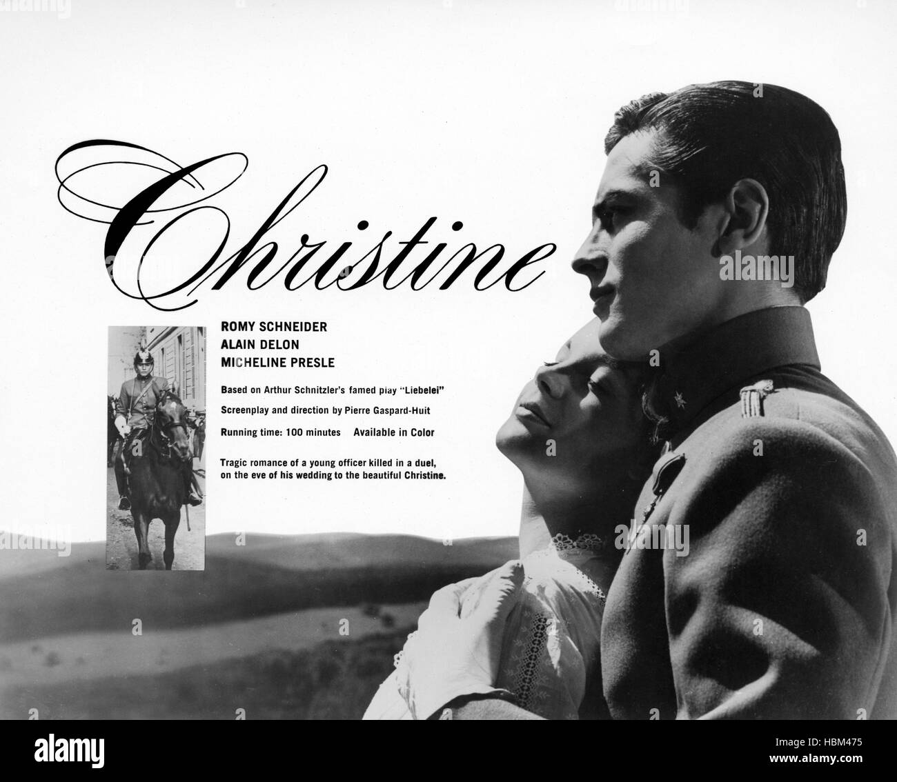CHRISTINE, Romy Schneider, Alain Delon, 1958 Stock Photo - Alamy