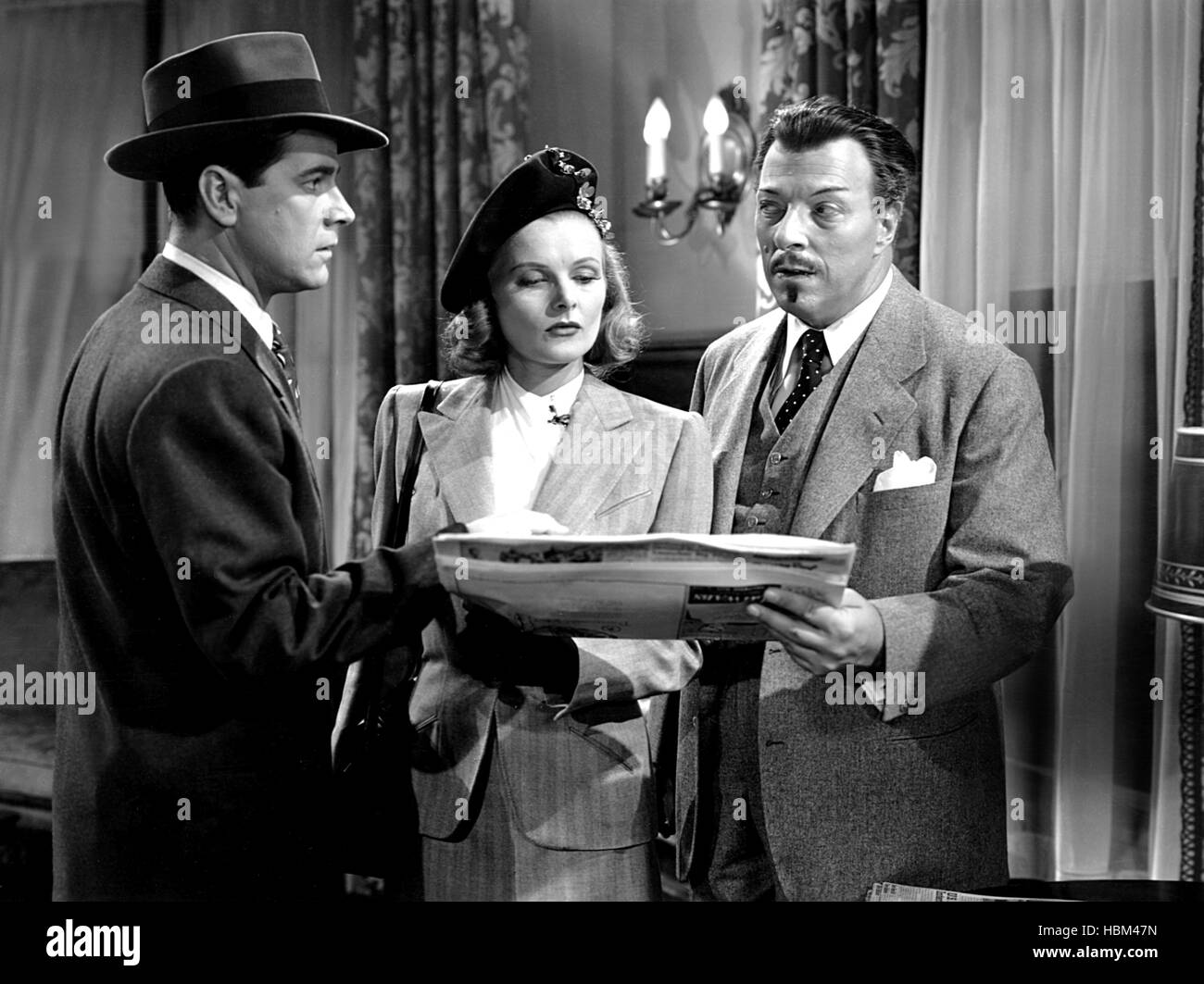 THE CHINESE RING, from left: Warren Douglas, Louise Currie, Roland ...