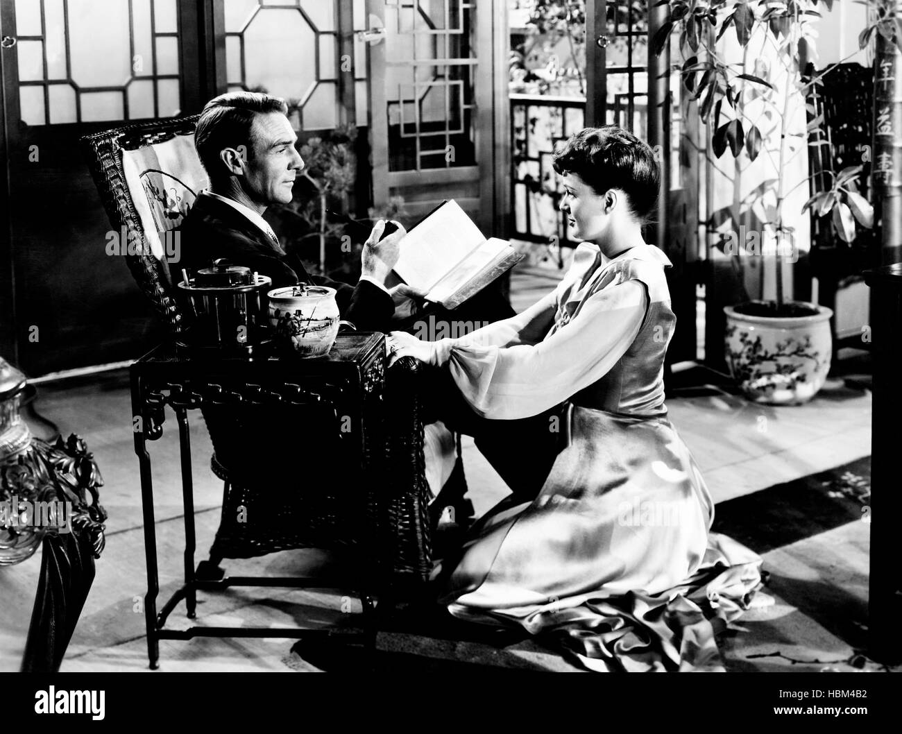 CHINA SKY, from left: Randolph Scott, Ellen Drew, 1945 Stock Photo - Alamy