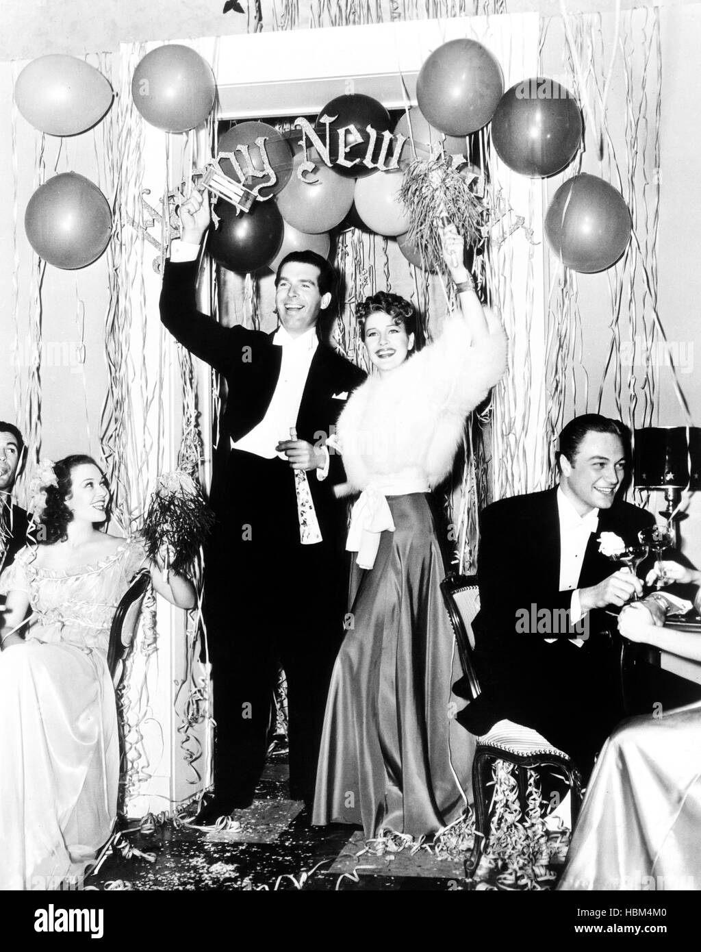 CHAMPAGNE WALTZ, standing from left: Fred MacMurray, Gladys Swarthout ...