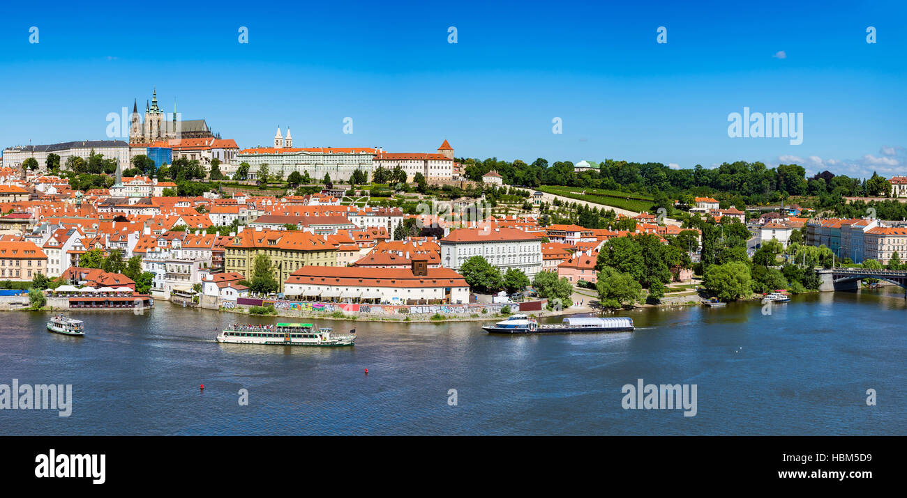 Prague panorama city skyline Stock Photo - Alamy