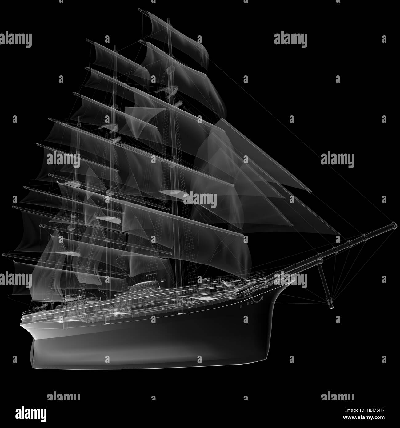 isolated transparent sail ship Stock Photo - Alamy