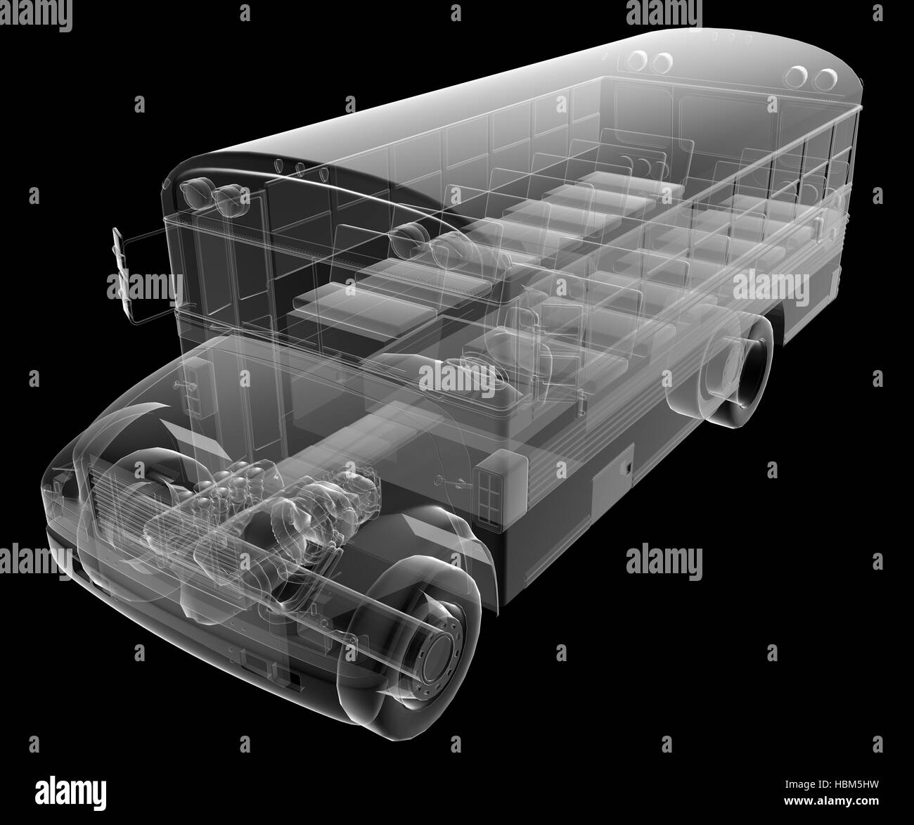 transparent isolated school bus Stock Photo - Alamy