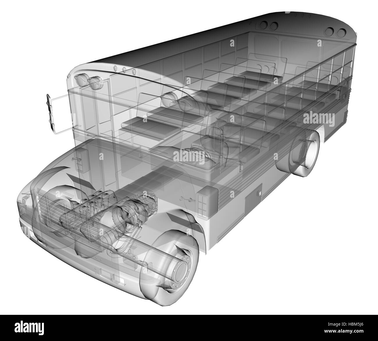transparent isolated school bus Stock Photo - Alamy