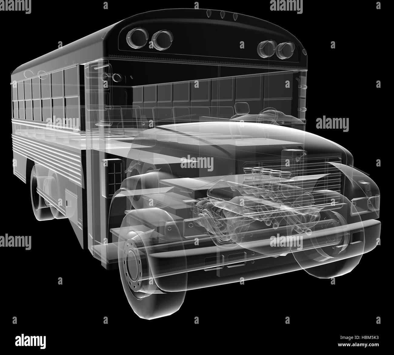transparent isolated school bus Stock Photo - Alamy