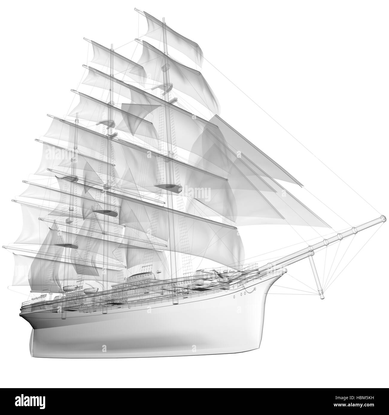 Bow mast yacht Cut Out Stock Images & Pictures - Alamy