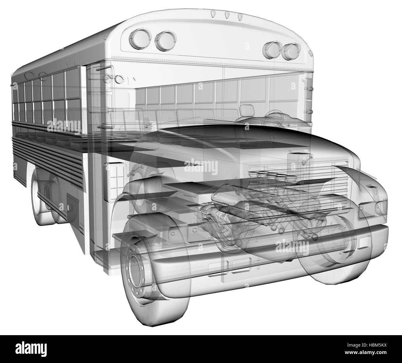 transparent isolated school bus Stock Photo - Alamy