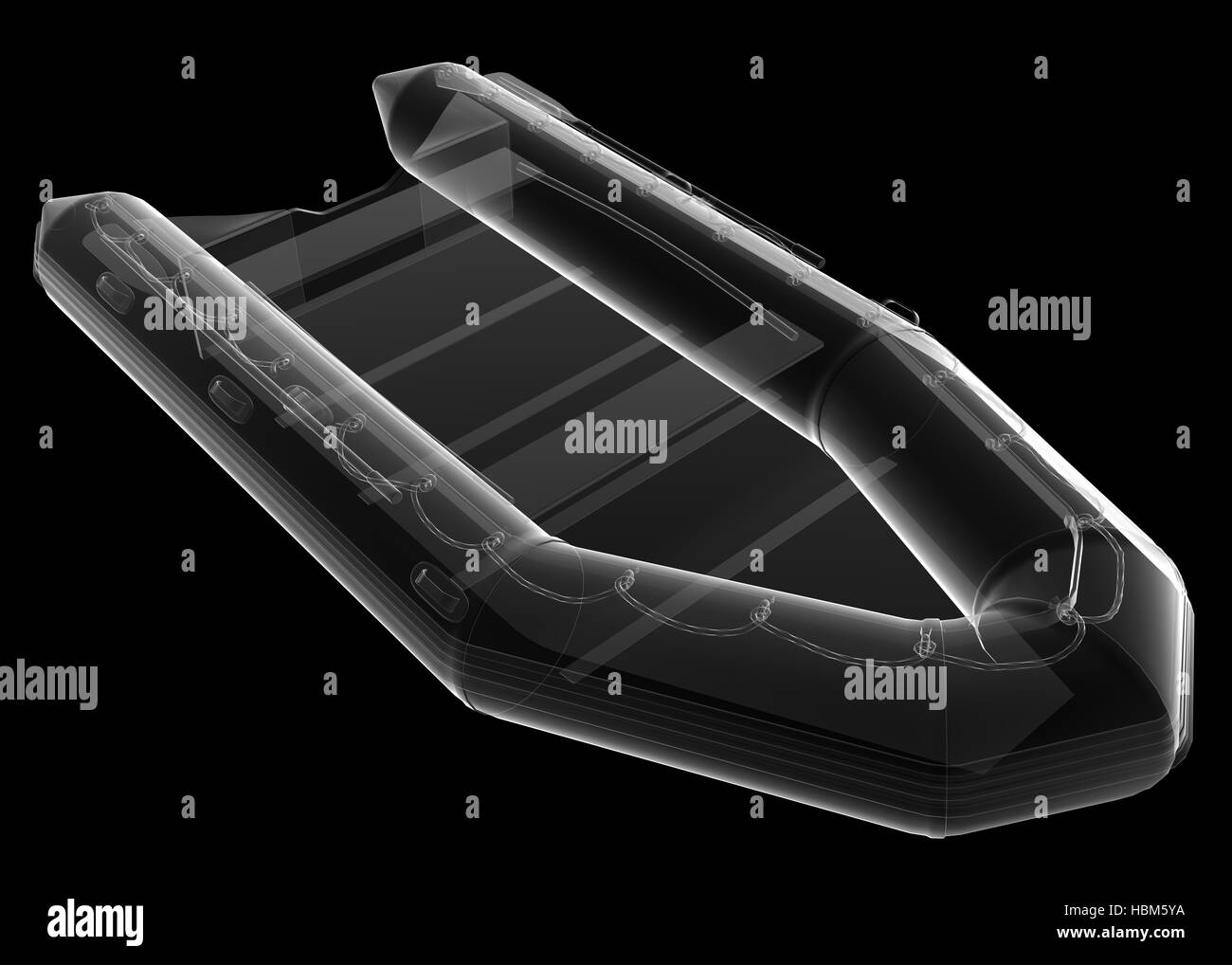 isolated transparent rubber boat Stock Photo - Alamy