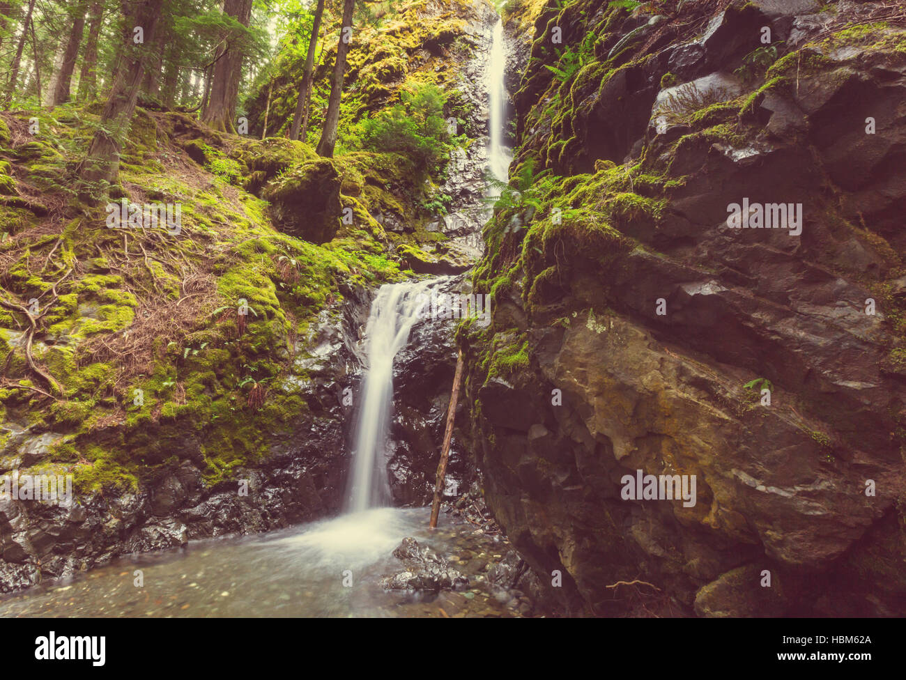 Waterfall in Vancouver Stock Photo - Alamy