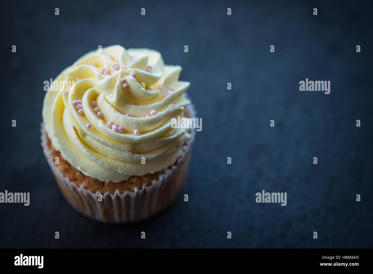 Cupcake desert cream Stock Photo - Alamy