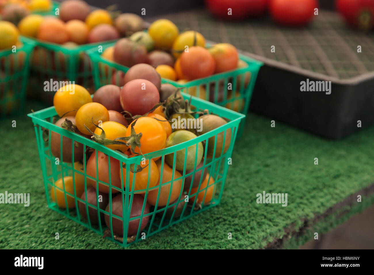 Mix of colorful cherry tomatoes Stock Photo - Alamy