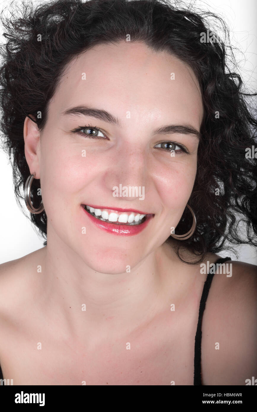 Portrait smiling pretty young woman hi-res stock photography and images ...