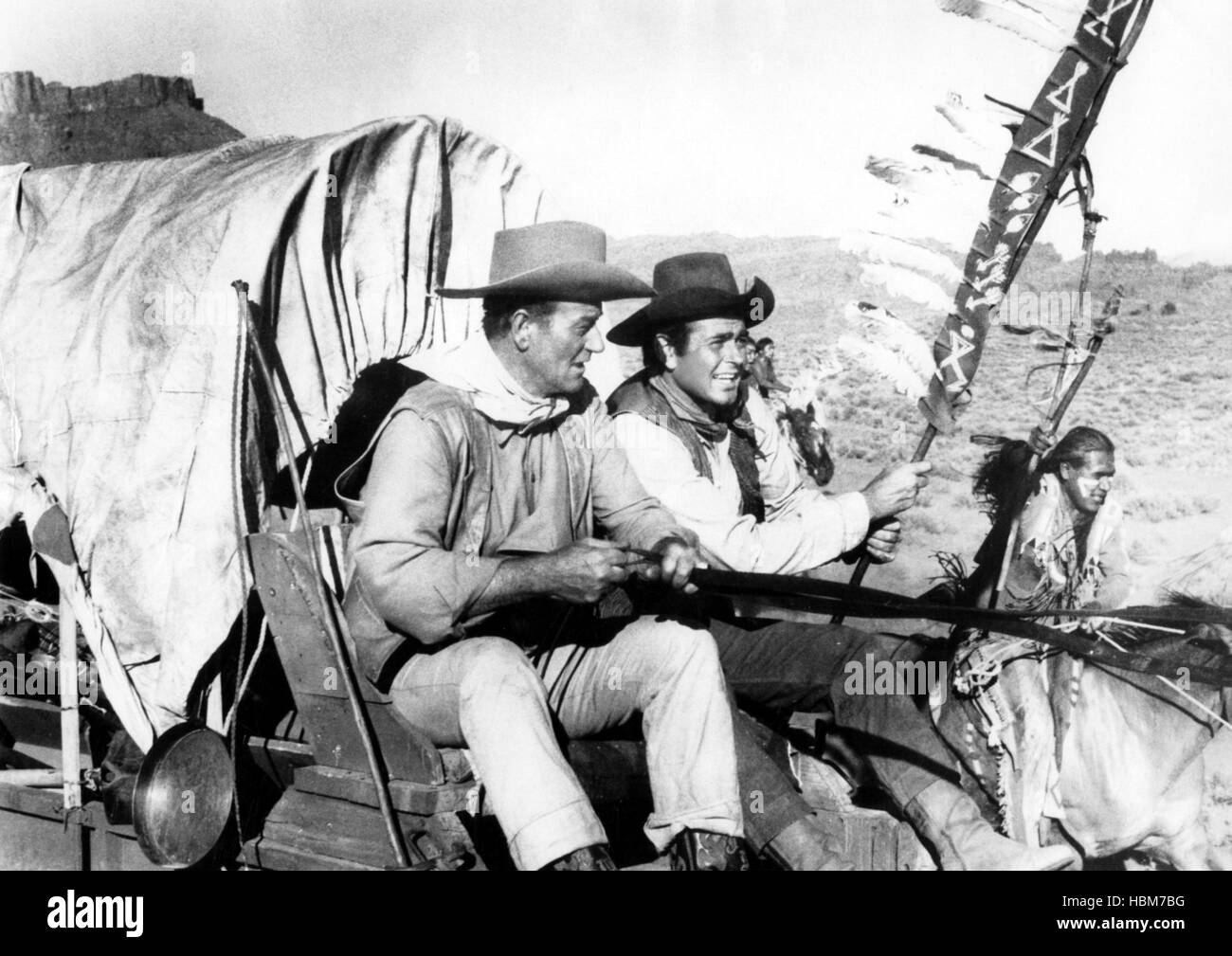 THE COMANCHEROS, from left: John Wayne, Stuart Whitman, 1961, TM and ...